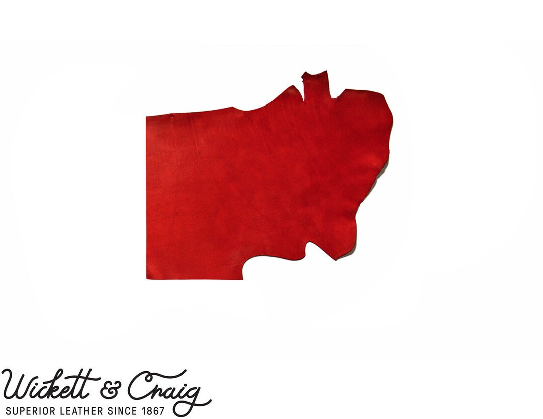 Wickett & Craig English Bridle Leather, Shoulder, Chili Pepper - Etsy