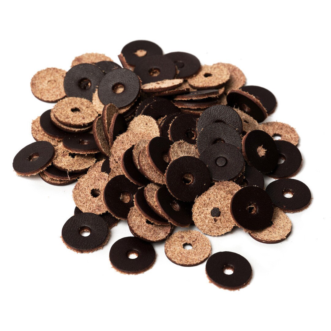 Wickett & Craig English Bridle, Leather Washers, Dark Brown, 100 Pieces ...