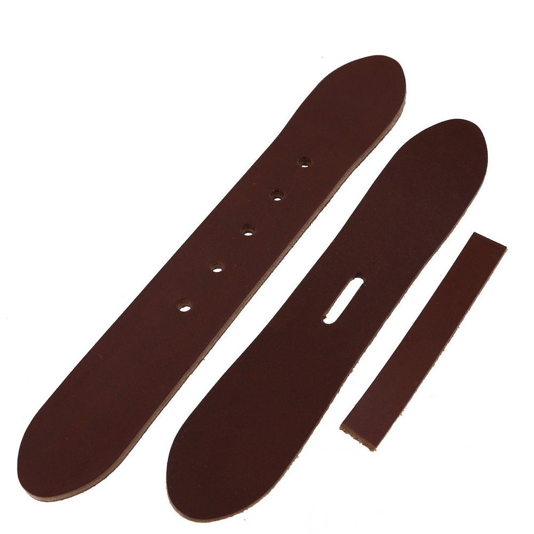 Wickett & Craig English Bridle Leather Belt Tab, Medium Brown, 1-1/4 ...