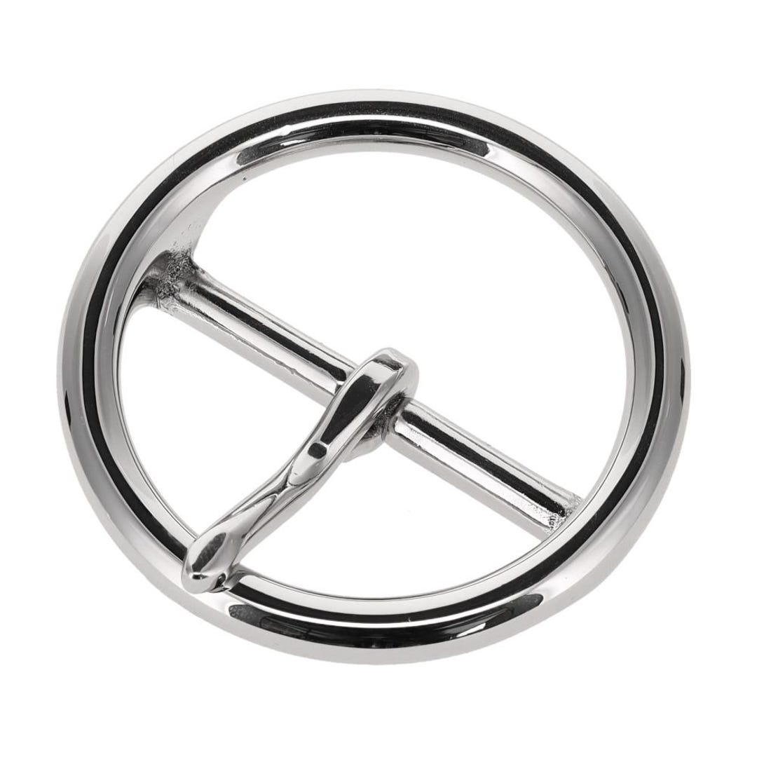 B9779 1 1/2" Nickel Plate, O-ring Center Bar Buckle, Solid Brass-ll - Etsy