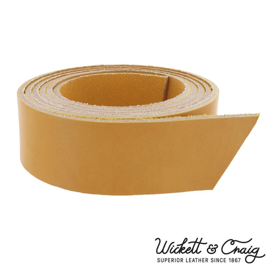 Wickett & Craig English Bridle Leather Strap, Mustard, 55" to 60" Long ...