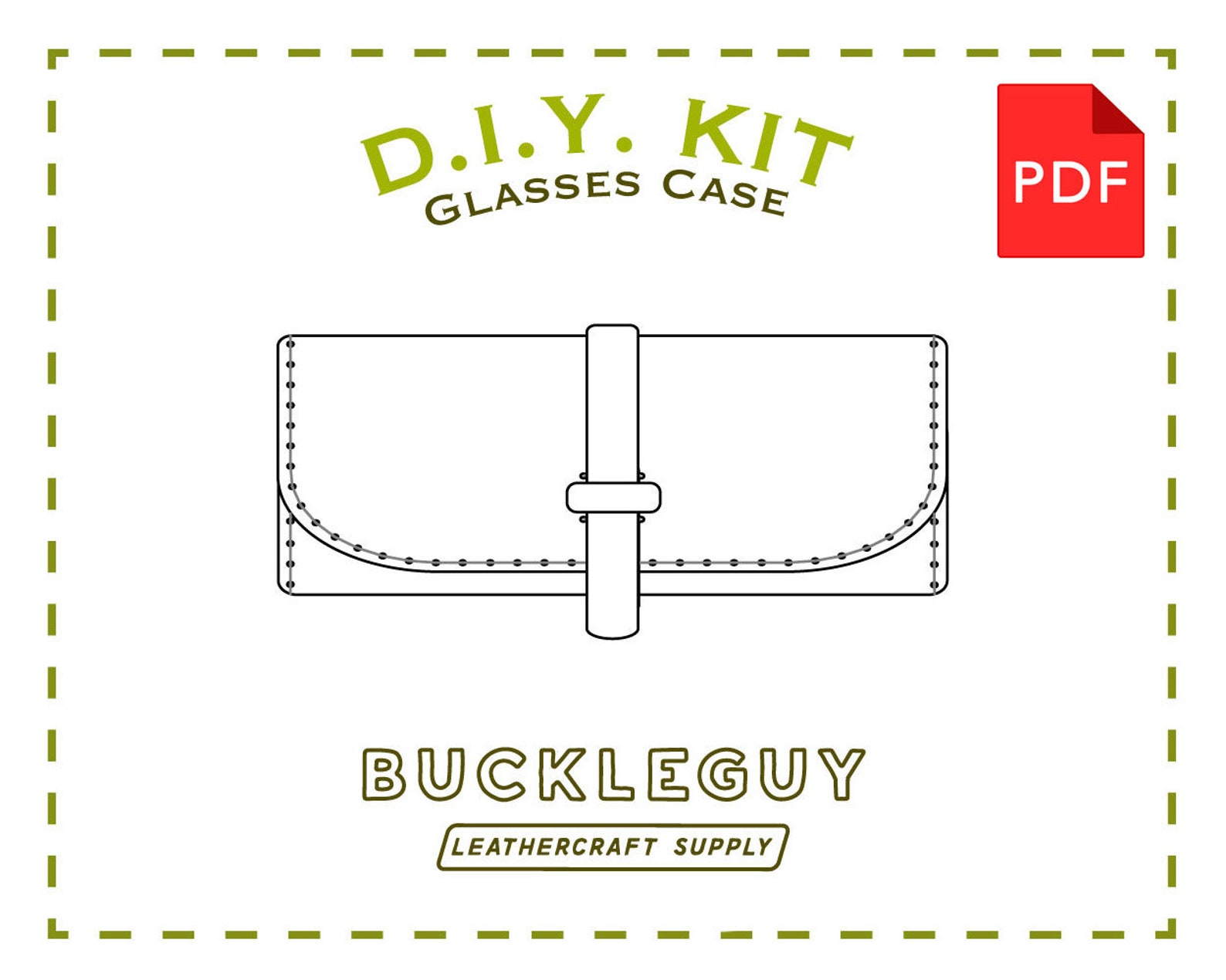 Glasses Case Pattern PDF Template - Etsy