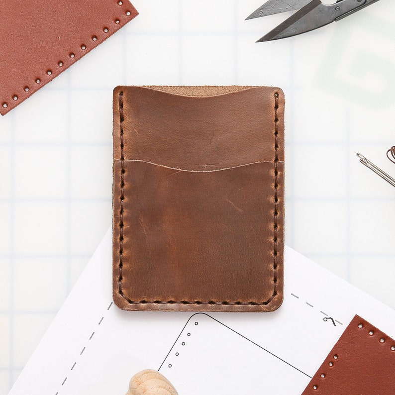Money Clip Wallet Leather Pattern, PDF Template - Etsy