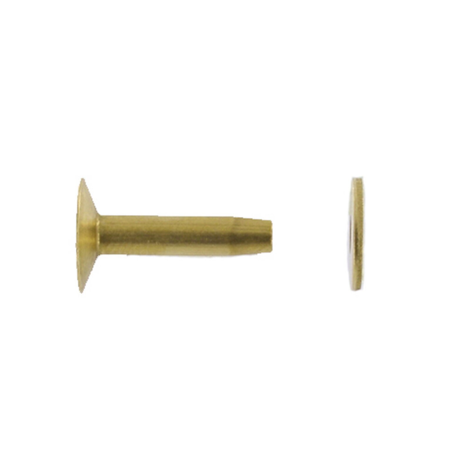 BRB09 9 Brass Rivets W/ Burrs Solid Brass 100 Sets per Bag - Etsy