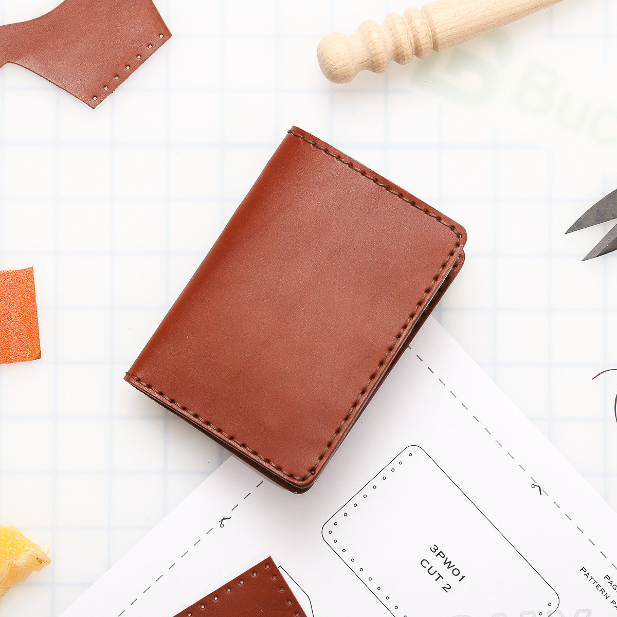Passport Case Leather Pattern PDF Template | Etsy