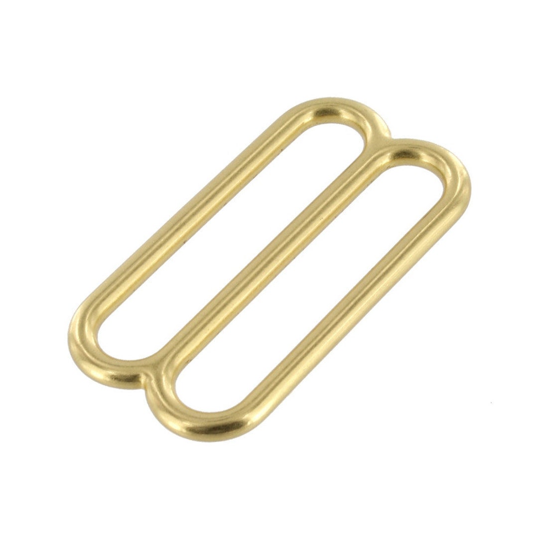 20114 2" Natural Brass, Double Loop, Solid Brass-ll - Etsy