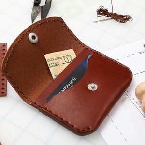 3-pocket Snap Wallet Leather Pattern, PDF Template - Etsy