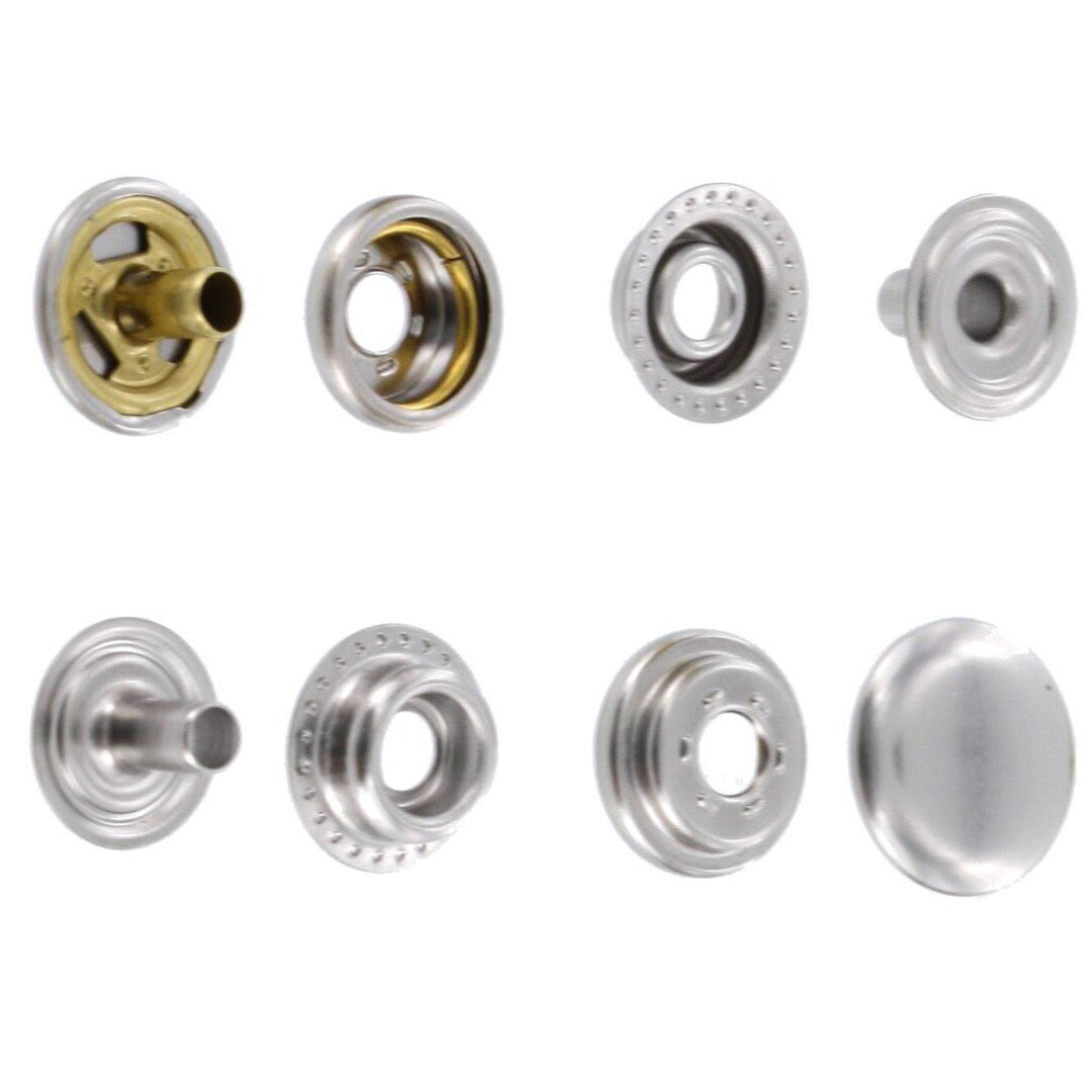 Line 24 Snaps, Cap 15mm, Ring Socket, Nickel Plate, S15B51LN, Solid ...