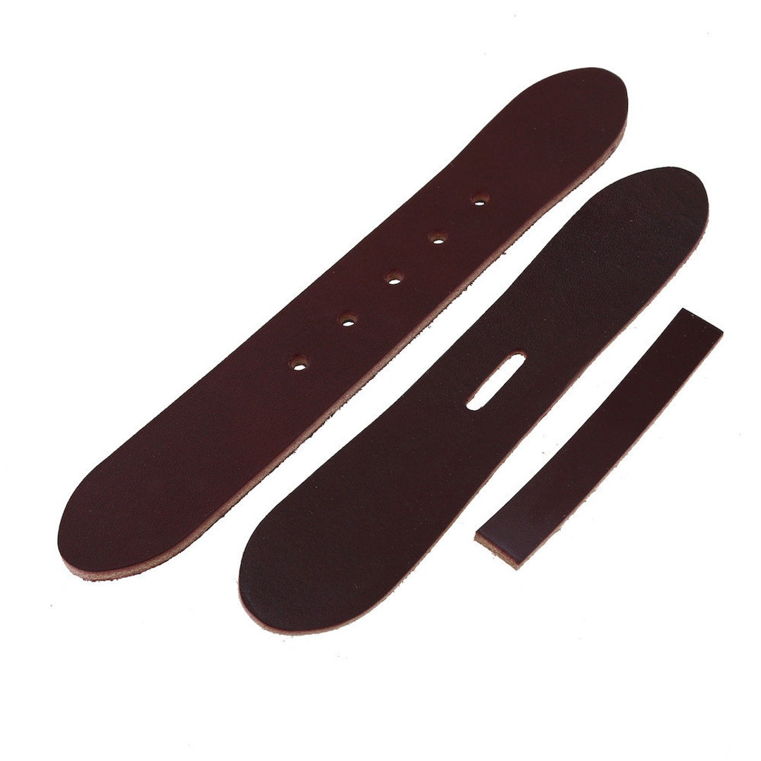 Wickett & Craig English Bridle Leather Belt Tab, Burgundy, 1-1/4 ...