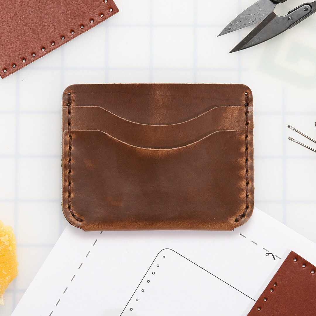DIY 5-pocket Foldover Wallet Leather Kit - Etsy