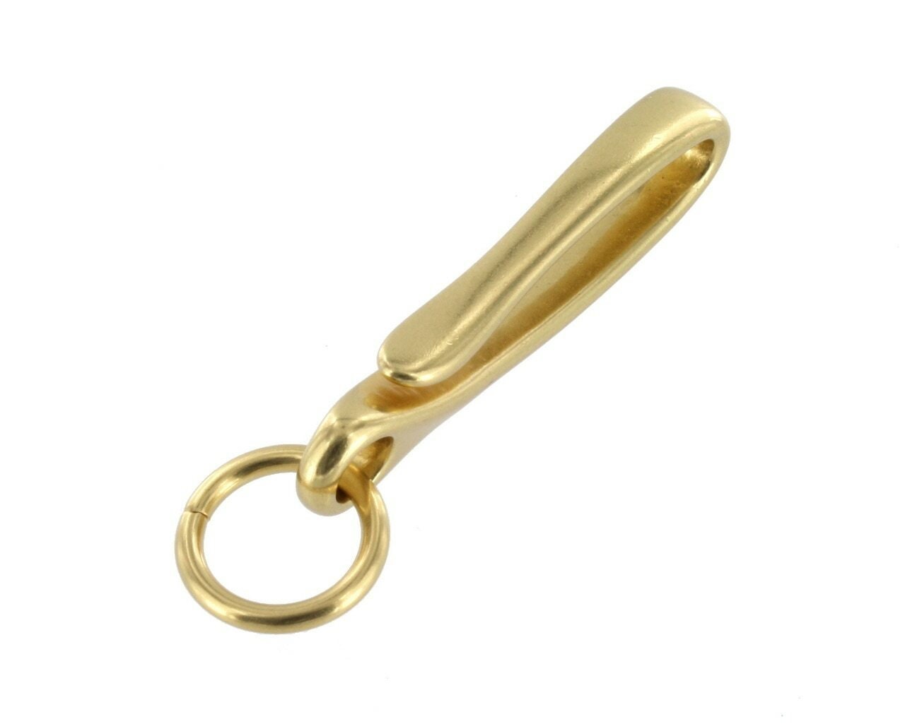 B7498 Natural Brass Fish Hook Key Chain Solid Brass-ll - Etsy