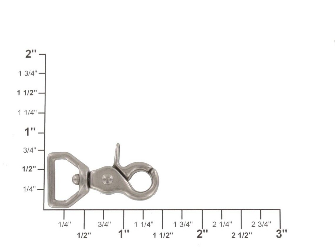 3012A Nickel Matte, Extra Mini Swivel Trigger Snap, Solid Brass-ll ...