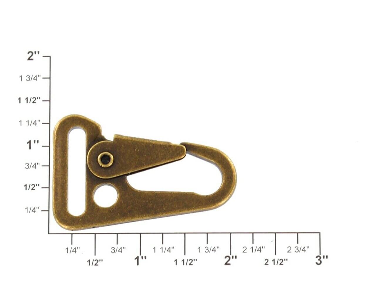 B7443 1" Antique Brass, Sling Lever Snap, Solid Iron - Etsy