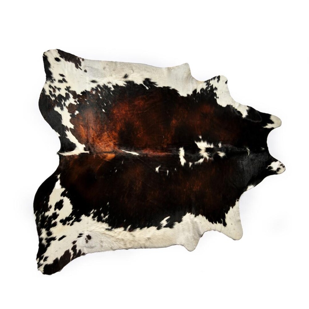 Hair on Hide Leather, Cowhide, Tricolor - Etsy