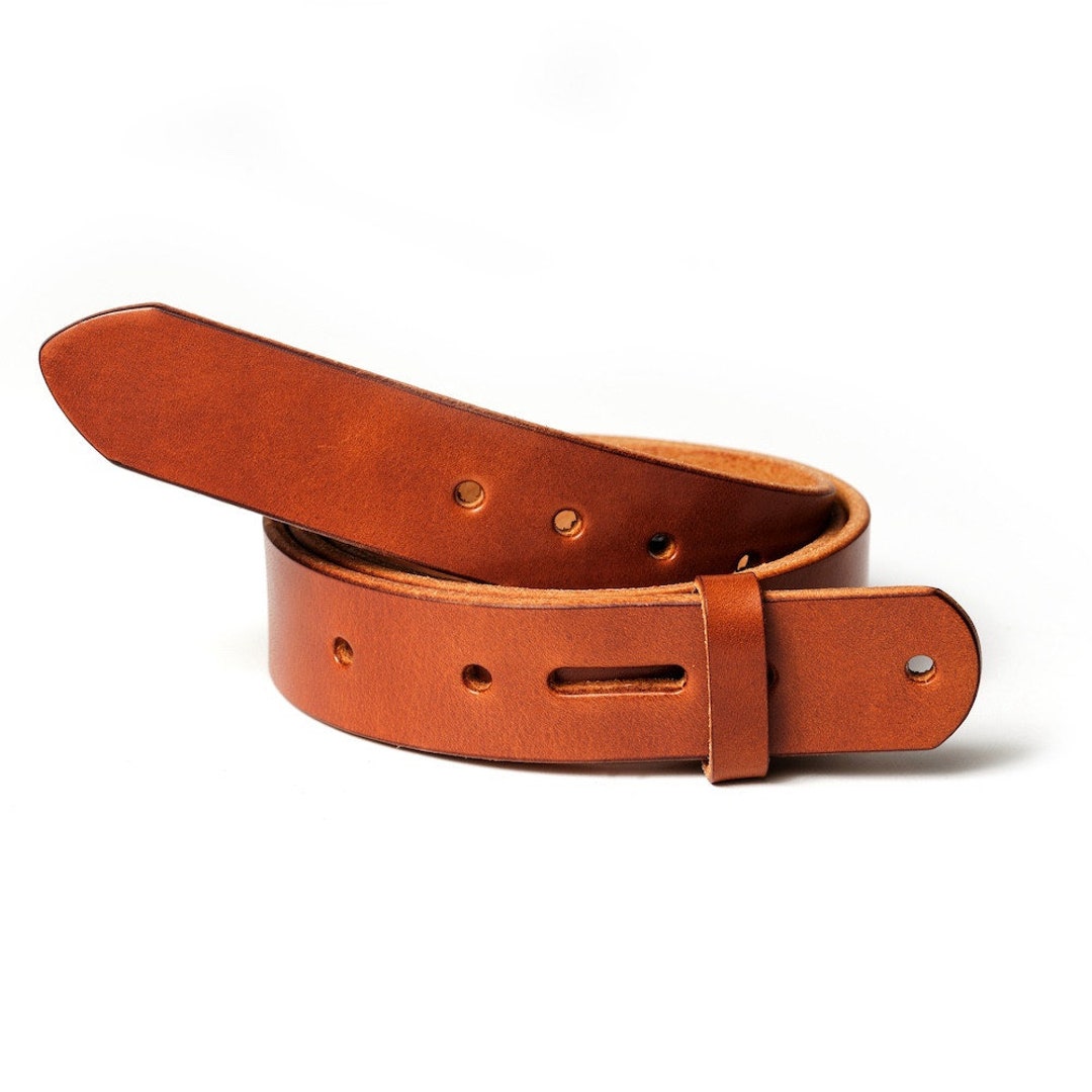Wickett & Craig Finished Leather Belt, Traditional Harness, Buck Brown ...