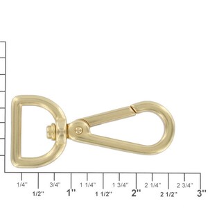 4005N Natural Brass, Swivel Lever Snap, Solid Brass-ll, Multiple Sizes ...