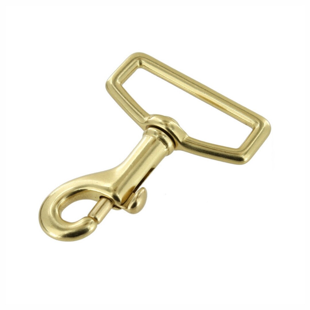 3001A 1 1/2" Natural Brass, Swivel Bolt Snap, Solid Brass-ll - Etsy