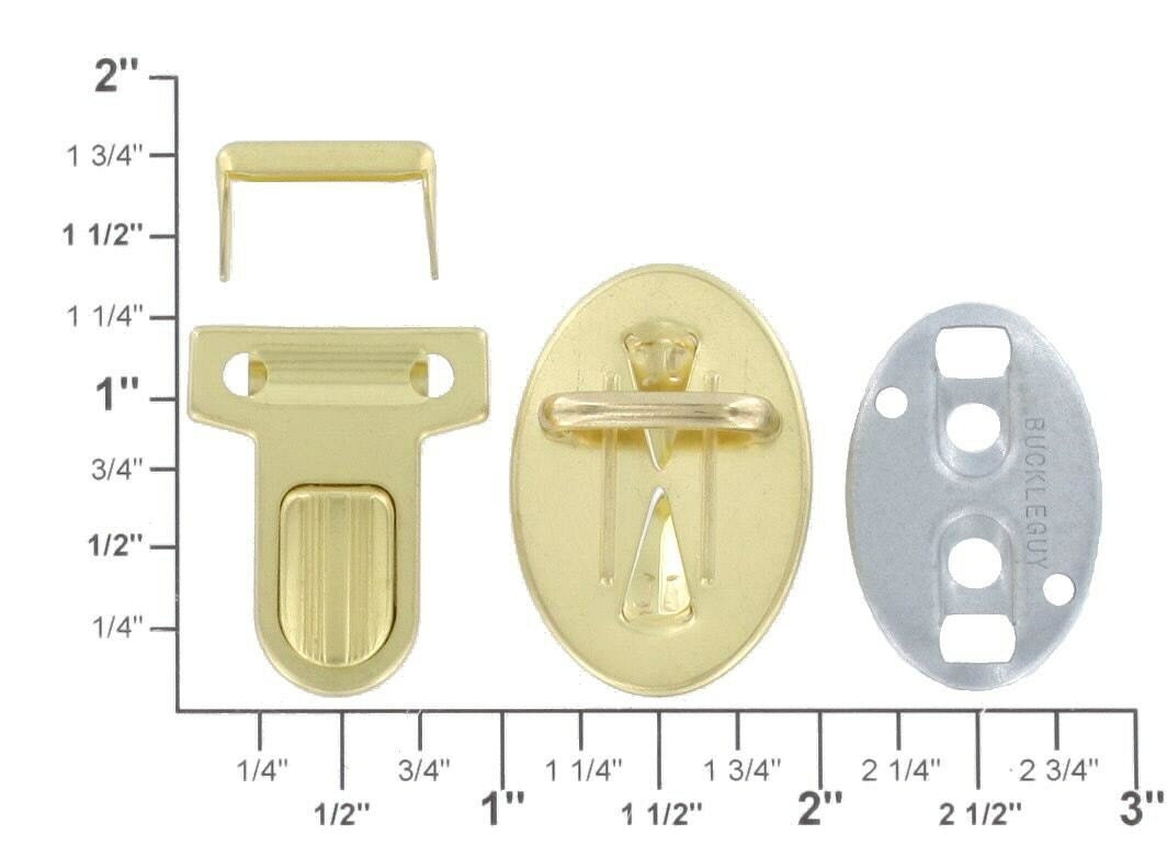 T3016 Natural Brass Tuck Lock Solid Brass-ll - Etsy
