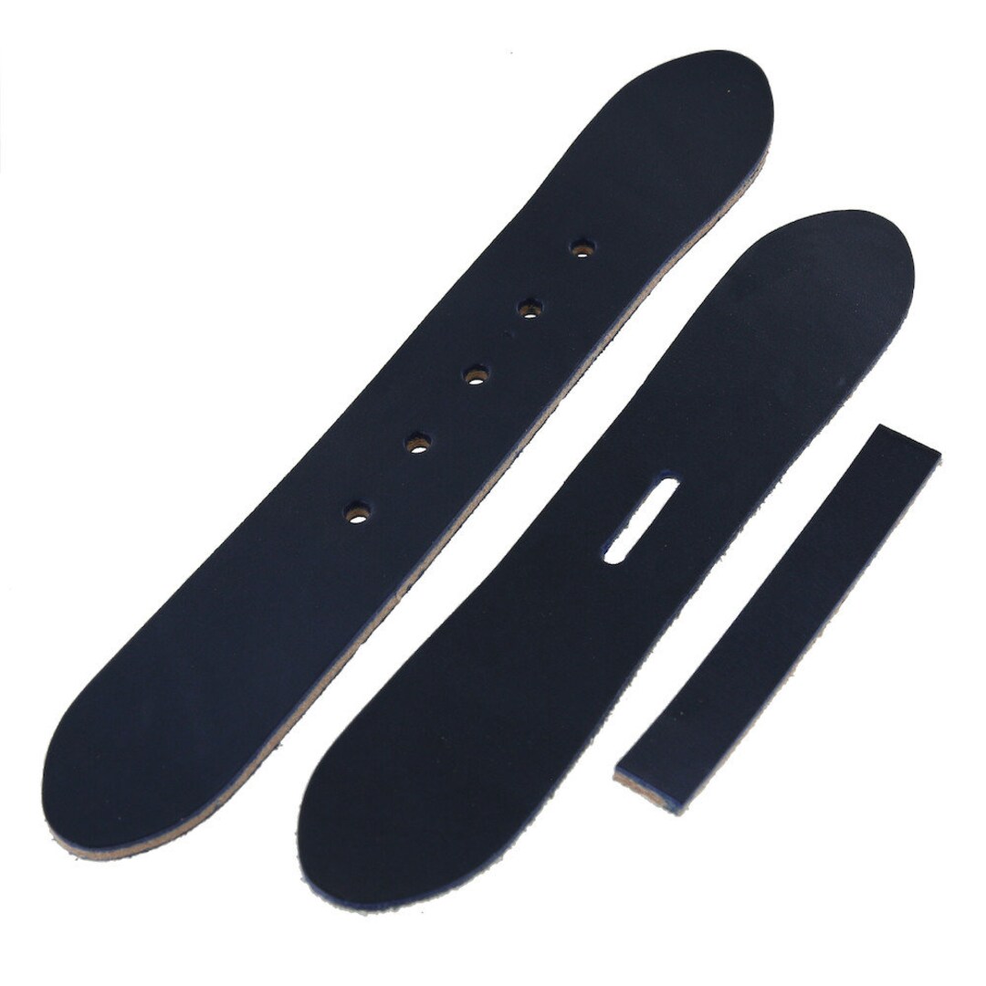 Wickett & Craig English Bridle Leather Belt Tab, Navy, 1-1/4, Multiple ...