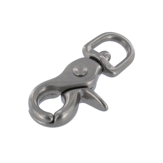 3002A 1 Nickel Plate Solid Brass-LL Swivel Trigger Snap tillescenter Industrial Hardware Snaps