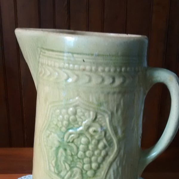 Antique Pottery Pitchers - Etsy
