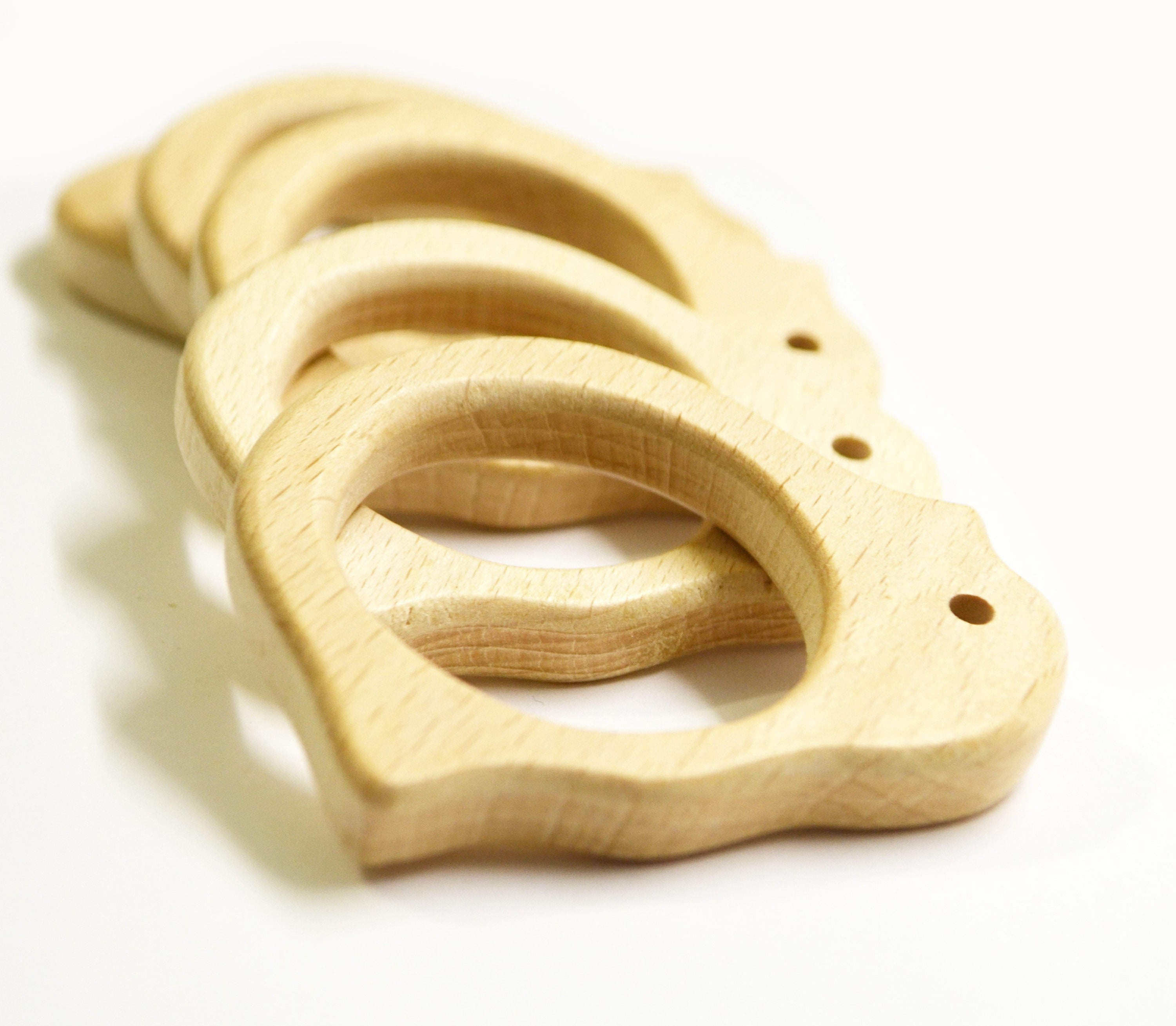 Wooden Teether Bird Teething Toy Wooden Shape for Mobile in - Etsy