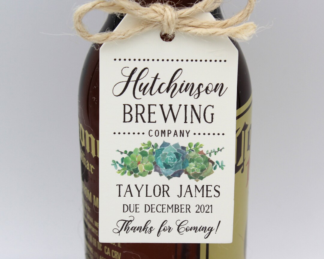 A BABY is Brewing-beer Baby Shower Favors-succulent Shower Favors-beer ...
