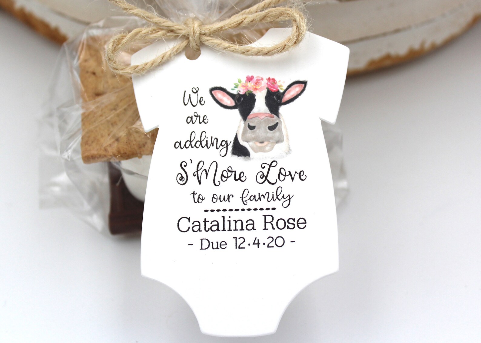 Farm Girl Baby Shower Favor We're Adding S'more Love to Our Family Girl ...
