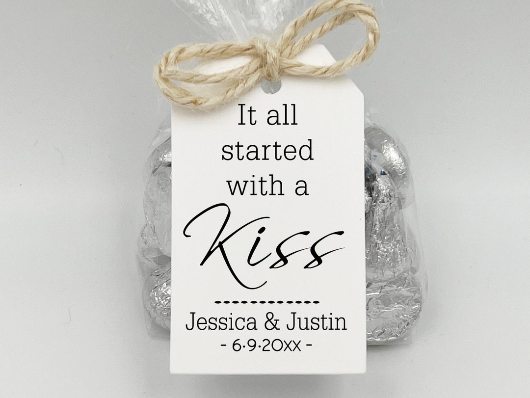Minimalist Rehearsal Dinner Favors, Kisses Rehearsal Dinner Favors, It ...