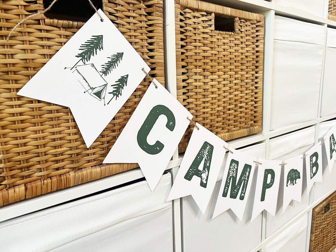 PRINTED Camping Bachelorette Banner Camp Bachelorette Decor, End & Bear ...