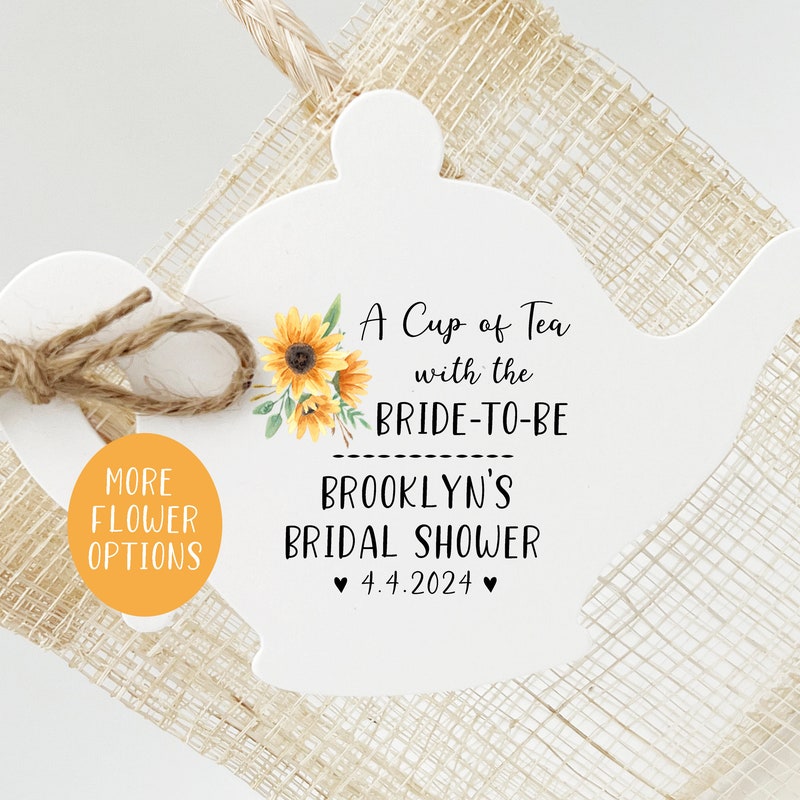 Tea Party Favor Tags - Etsy