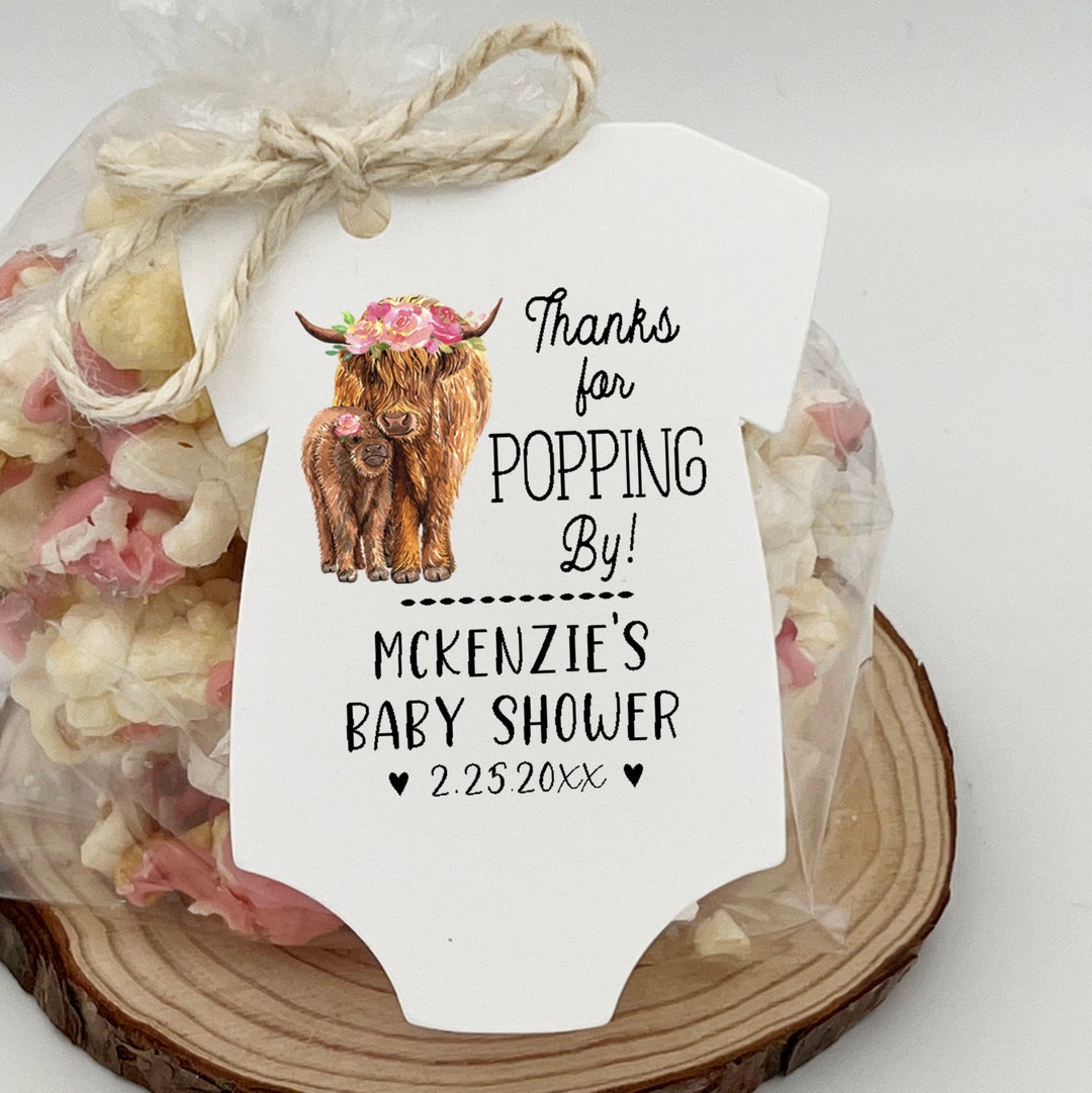 Highland Cow Girl Baby Shower Favors | Girl Highland Cow Baby Shower ...