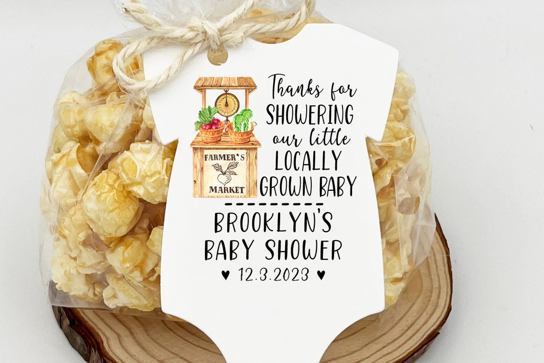 Farmer's Market Baby Shower Favors | Locally Grown Baby Shower - Etsy