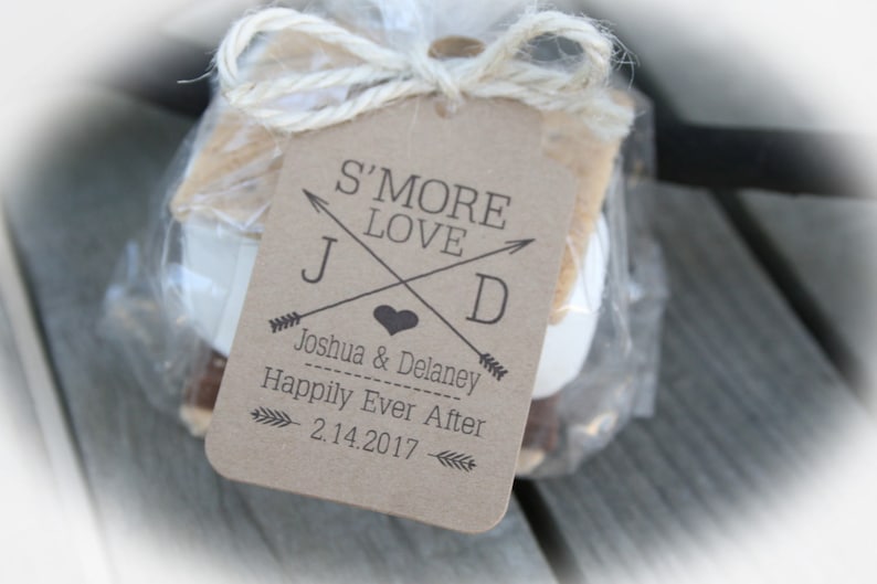S'mores Wedding Favor Tags Smore Love Wedding Favor Kits - Etsy