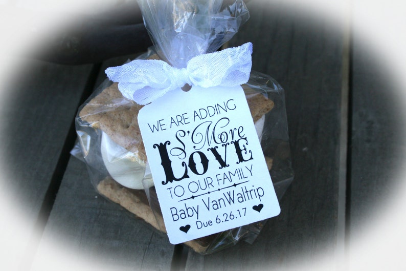 S'Mores Baby Shower Favor Kits-3 TAG COLORS Smores favor | Etsy