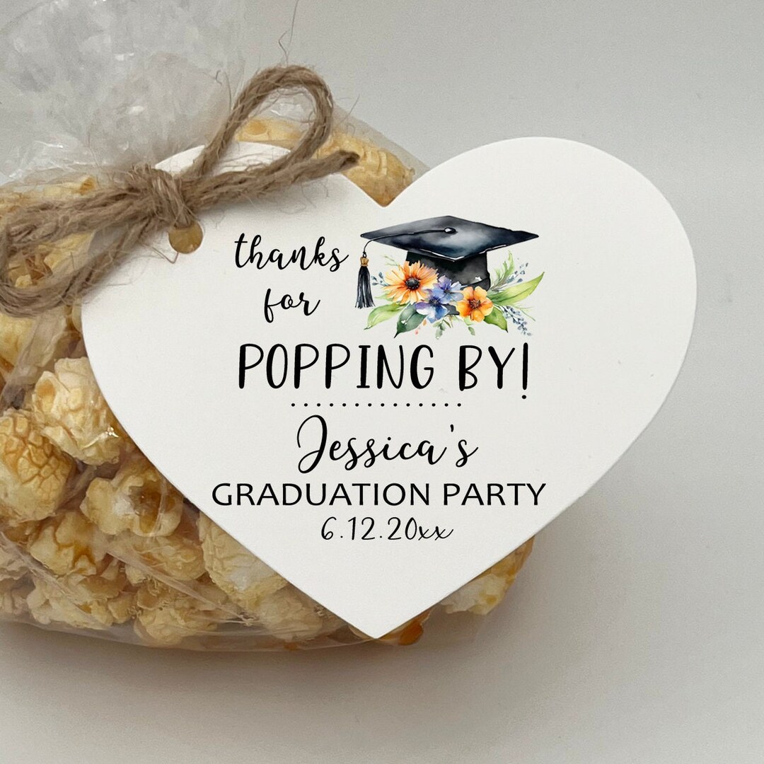 WILDFLOWER Graduation Party Favor | 2024 Graduation Party | Thanks for ...