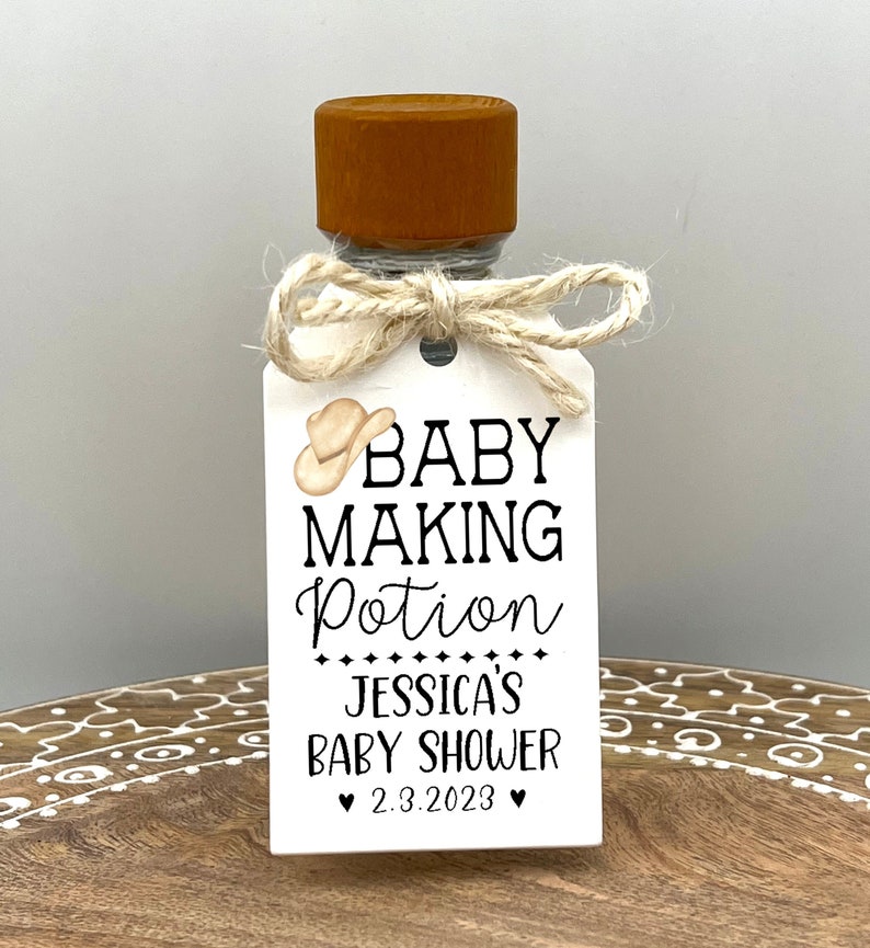 Cowboy Baby Shower Favors, Baby Making Potion Baby Shower Favors - Etsy
