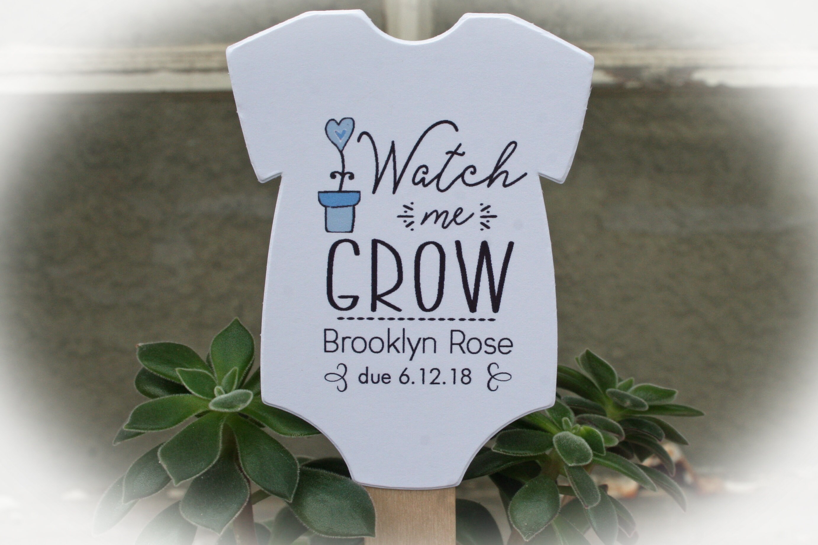 Watch Me Grow favor tags or Kits Tags ONLY or kits with - Etsy España