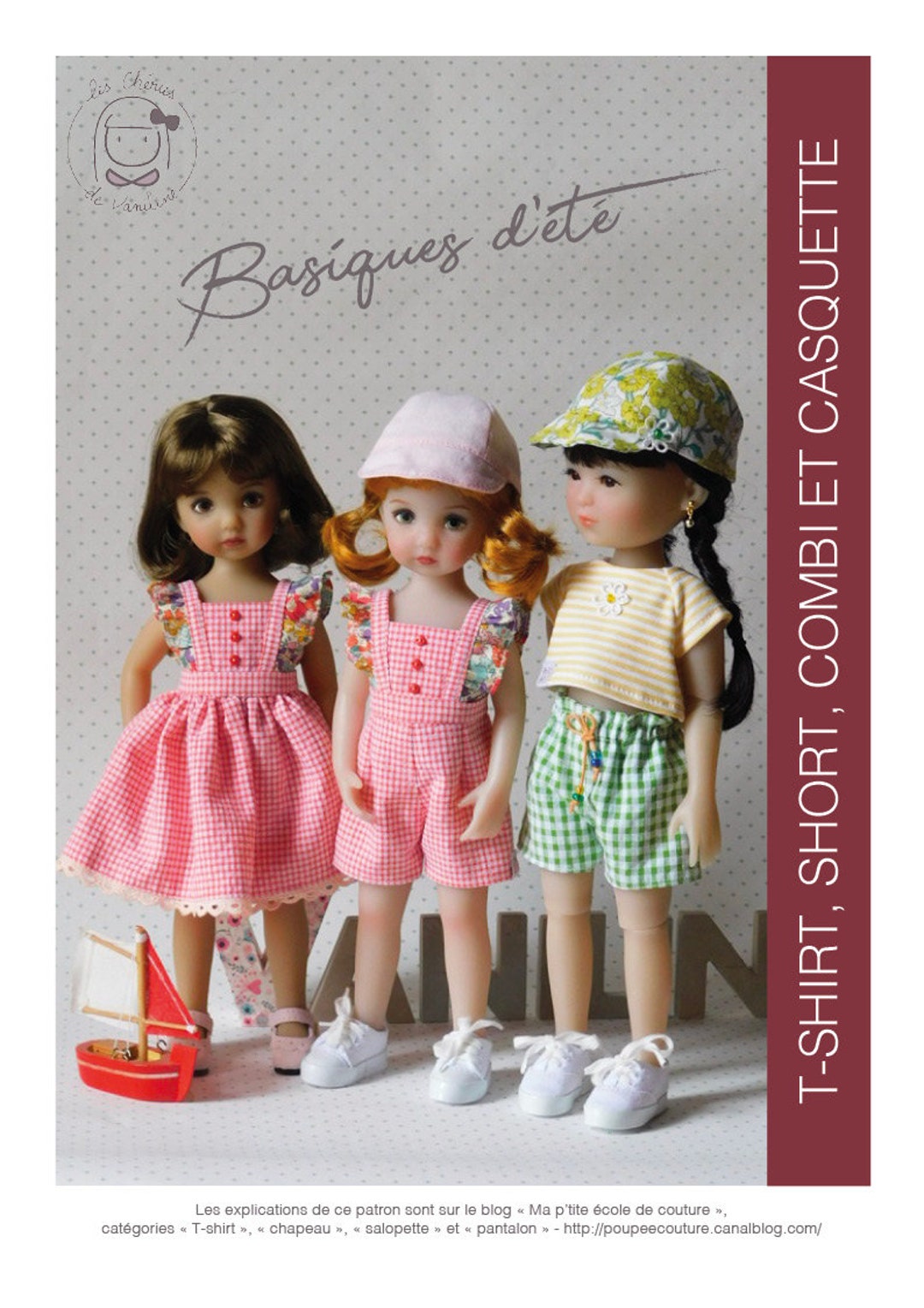 "summer Basics" Sewing Pattern for Li'l Dreamer Effner and Ruby Red ...