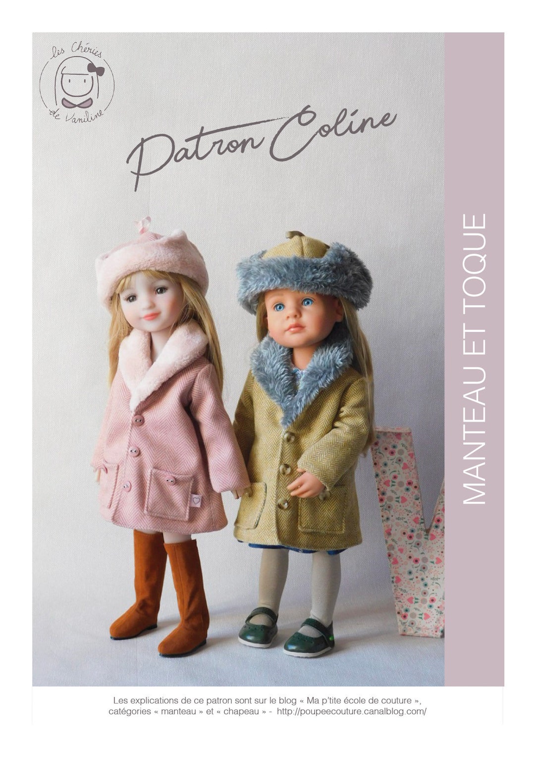 Sewing Pattern "coline" for Ruby Red Fashion Friends and Little Kidz ...