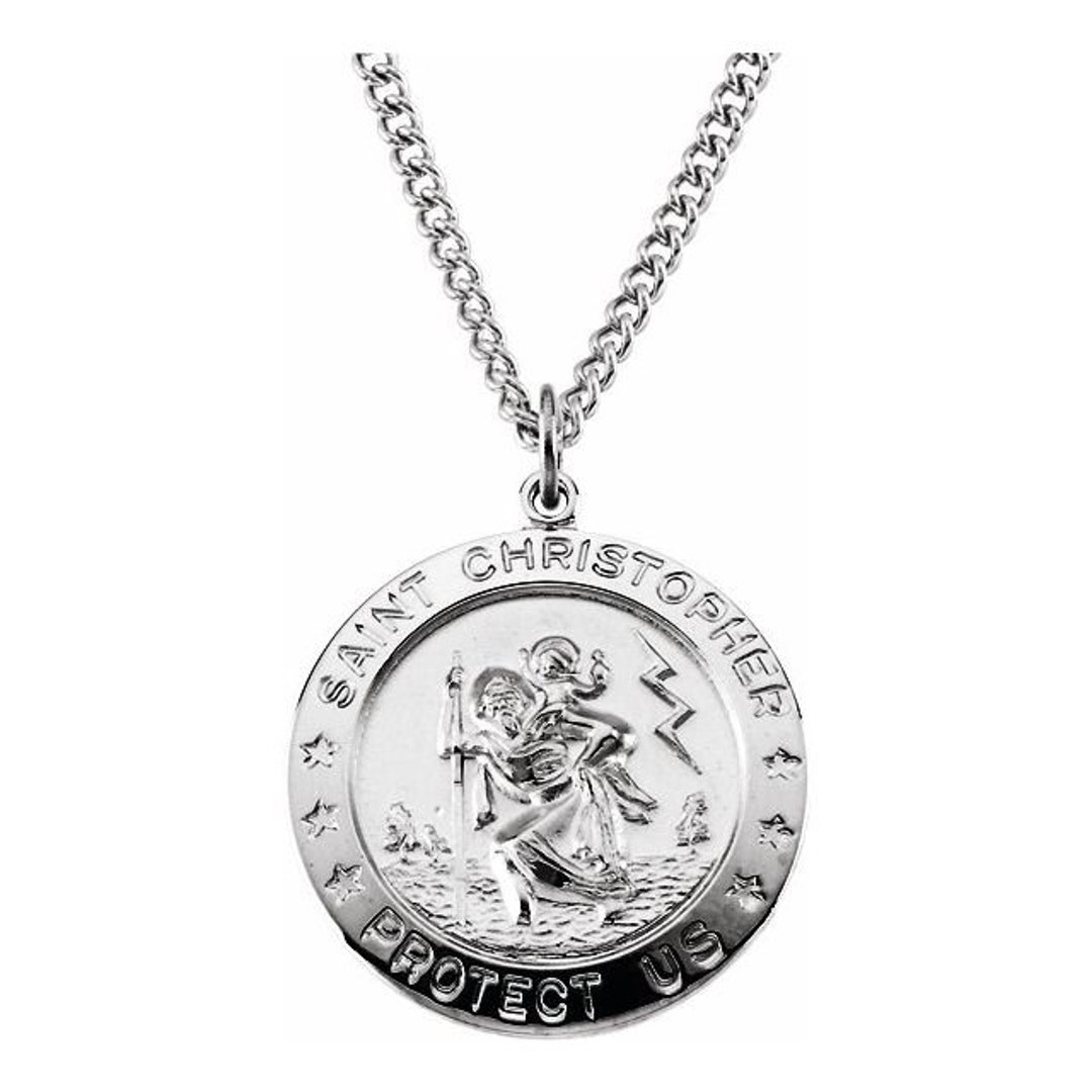 St. Christopher Patron Saint Necklace - Personalized for Protection ...