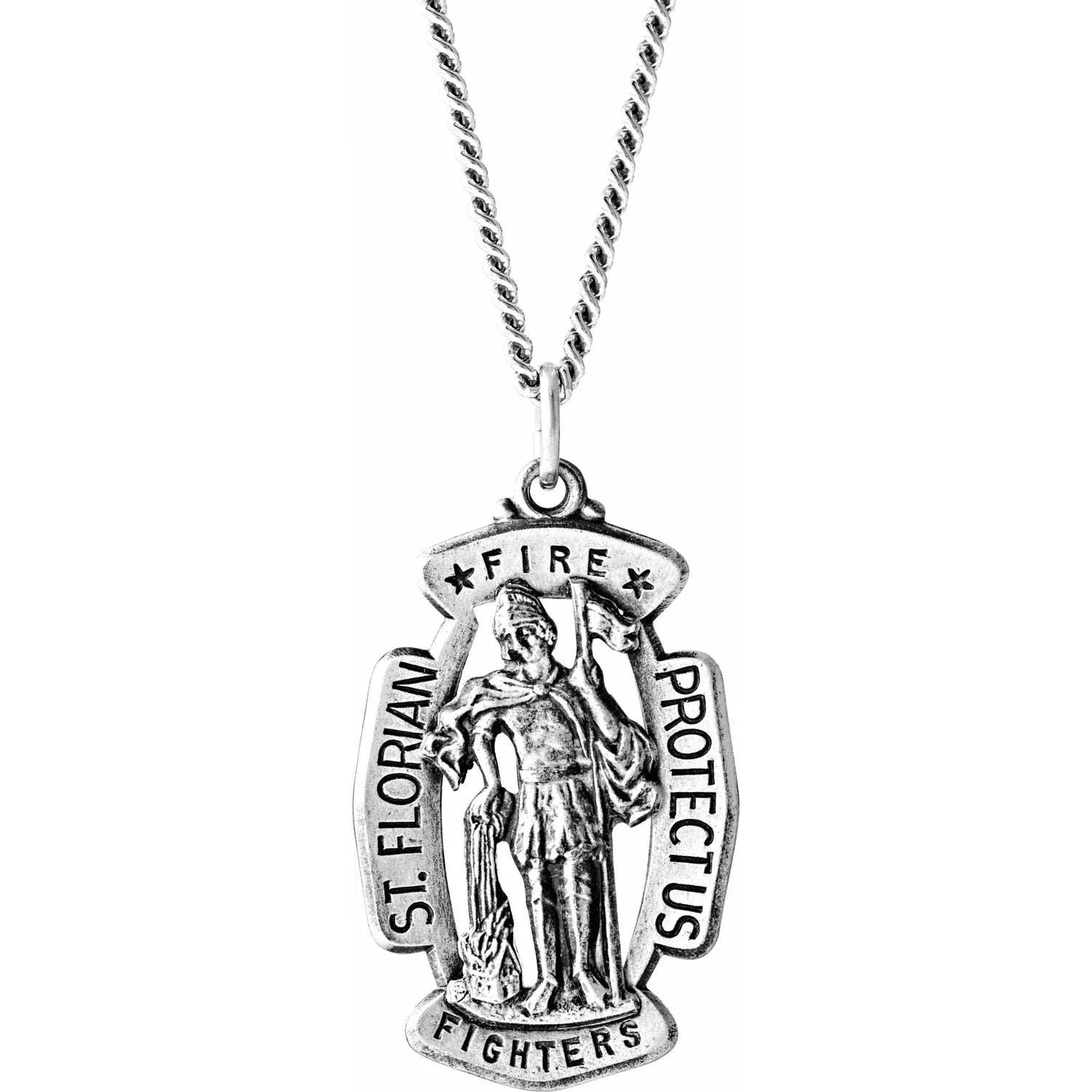 Patron Saint Florian Firefighter Protection Necklace, St Florian ...