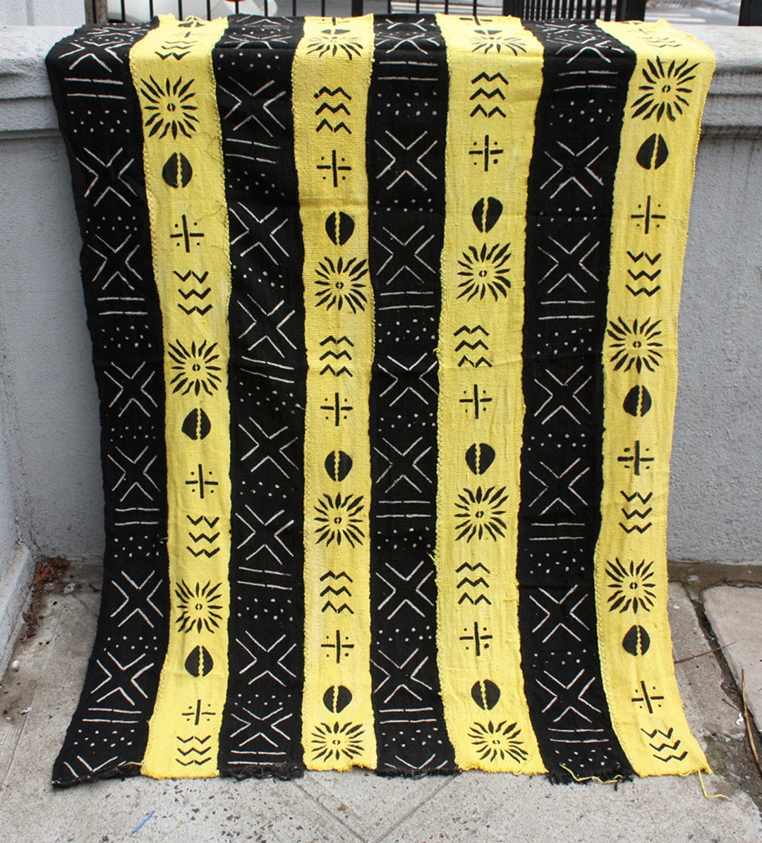 Authentic Mali Mud Cloth/unique Mud Cloth/african Cloth/black and ...