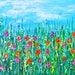 Wildflower Meadow Art Print, Green Pasture With Colorful Flowers, 8 ...