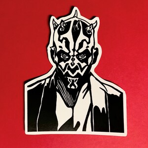 Darth Maul Sticker son of Dathomir Sith Lord Star Wars Waterproof Vinyl ...