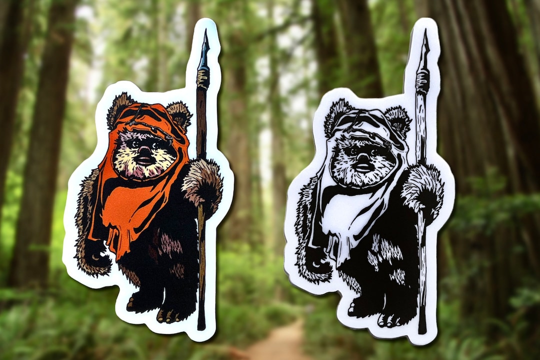 Ewok Stickers return of the Jedi Wicket Endor Star Wars Vinyl Decal for ...