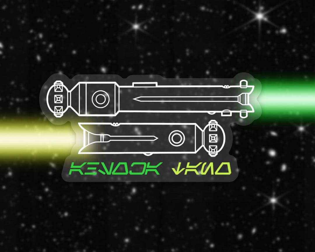 Ahsoka Tano Lightsabers Sticker: Star Wars Clone Wars Clear Vinyl ...