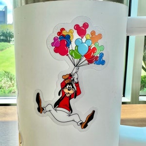 Goofy Mickey Balloons Sticker | “main Street USA” Disney Waterproof ...