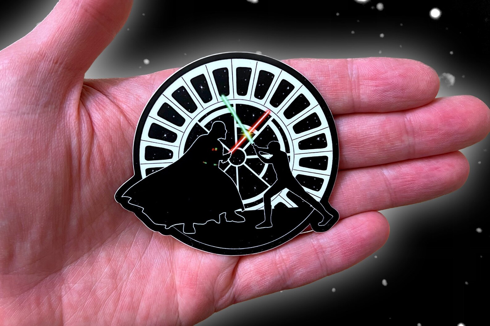 Darth Vader Vs. Luke Skywalker Sticker return of the - Etsy