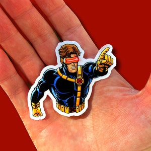 Cyclops X-men Sticker: Marvel Vinyl Decals | 3" X 2.56" - Etsy